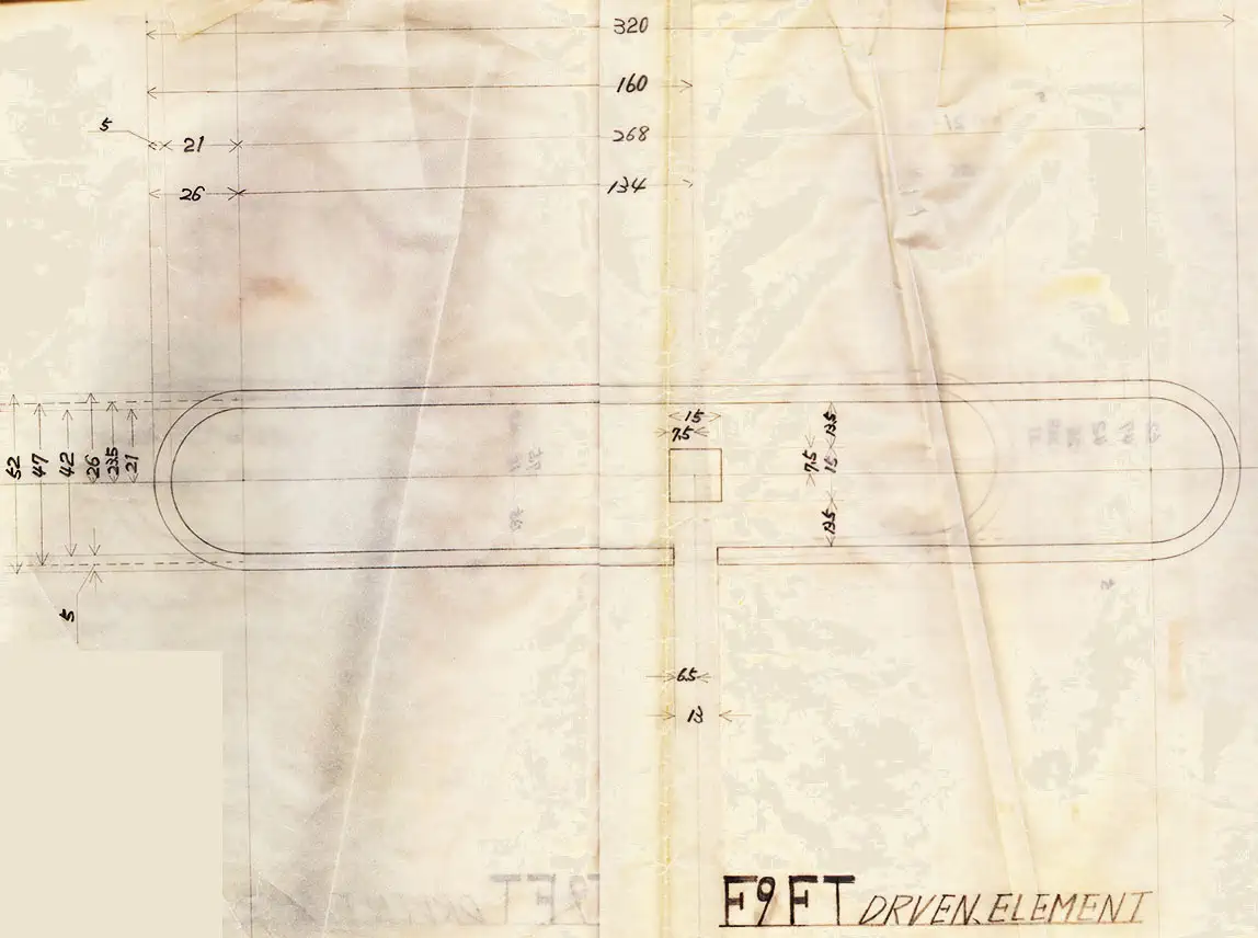 430MHz 21ele2列 F9FTタイプアンテナ